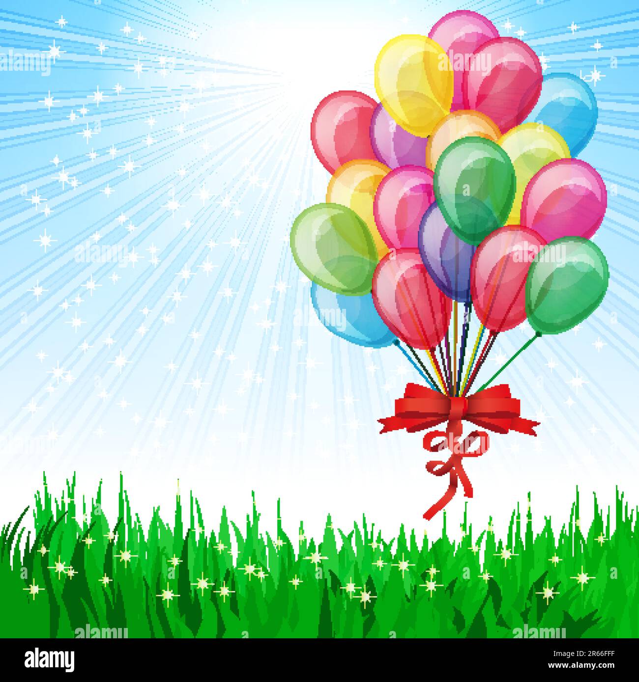 Beautiful Party Balloons Vector Stock Vector Image & Art - Alamy