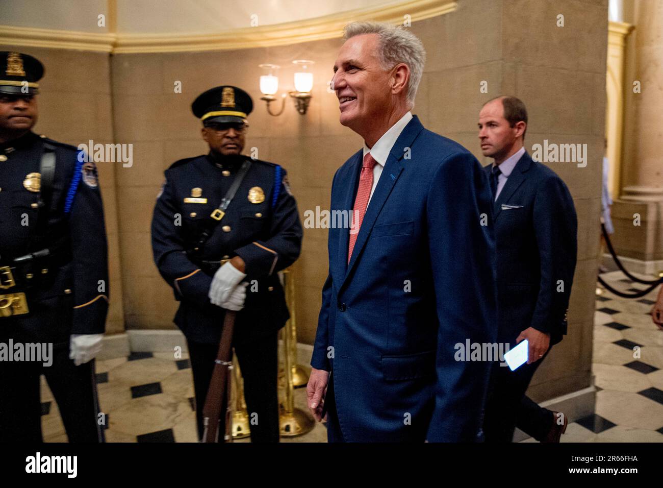 House Speaker Kevin McCarthy of Calif. arrives for an unveiling ...
