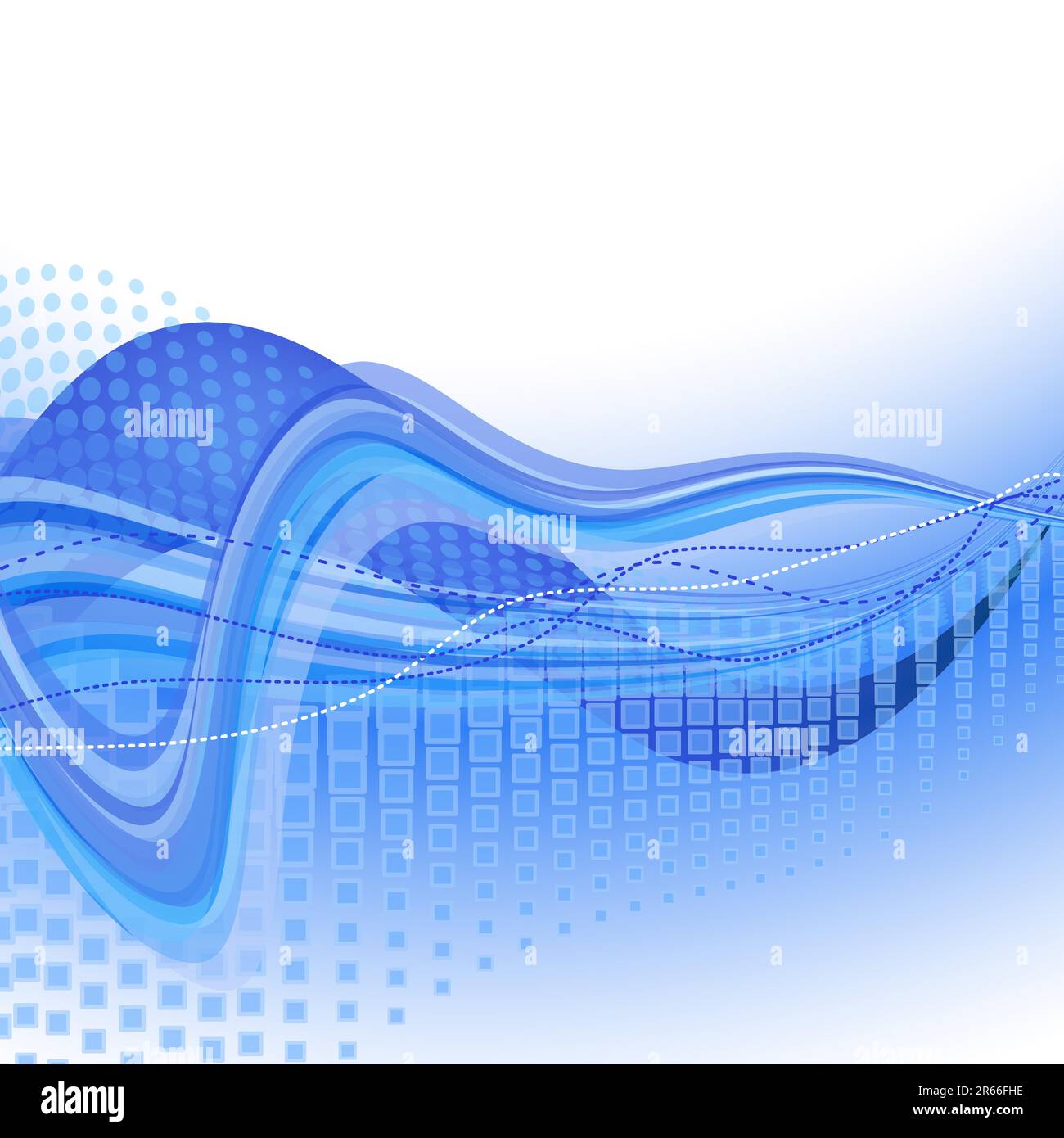 Blue waves. Vector Illustration for your design Stock Vector Image ...