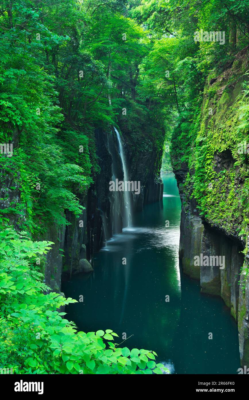 Takachiho Gorge, Manai Waterfall Stock Photo - Alamy