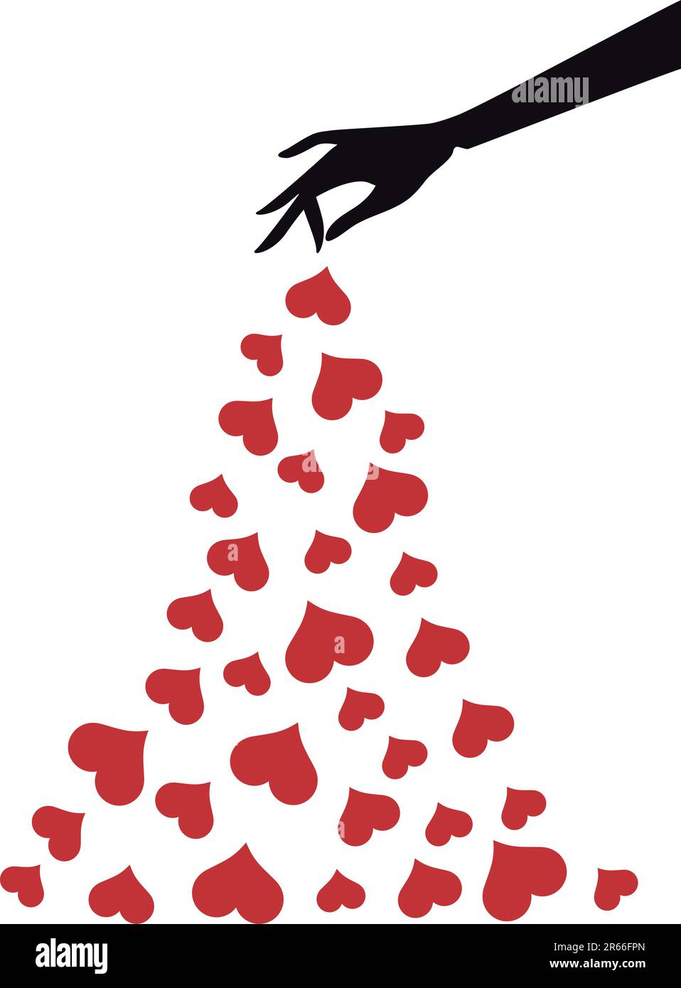 Falling happy hand Stock Vector Images - Alamy