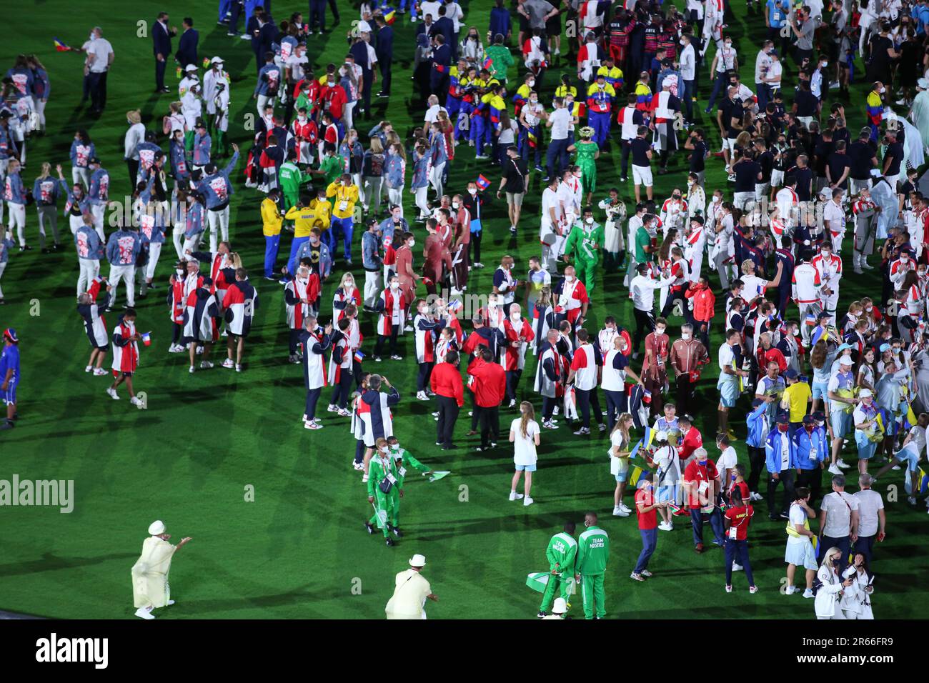 AUG 8, 2021 - Tokyo, Japan: athletes during the Closing Ceremony of the ...
