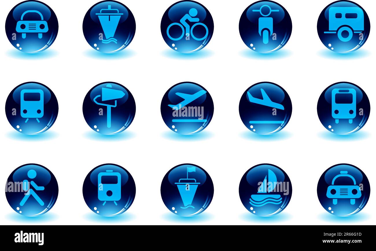 Transportation and Vehicle icons Stock Vector Image & Art - Alamy