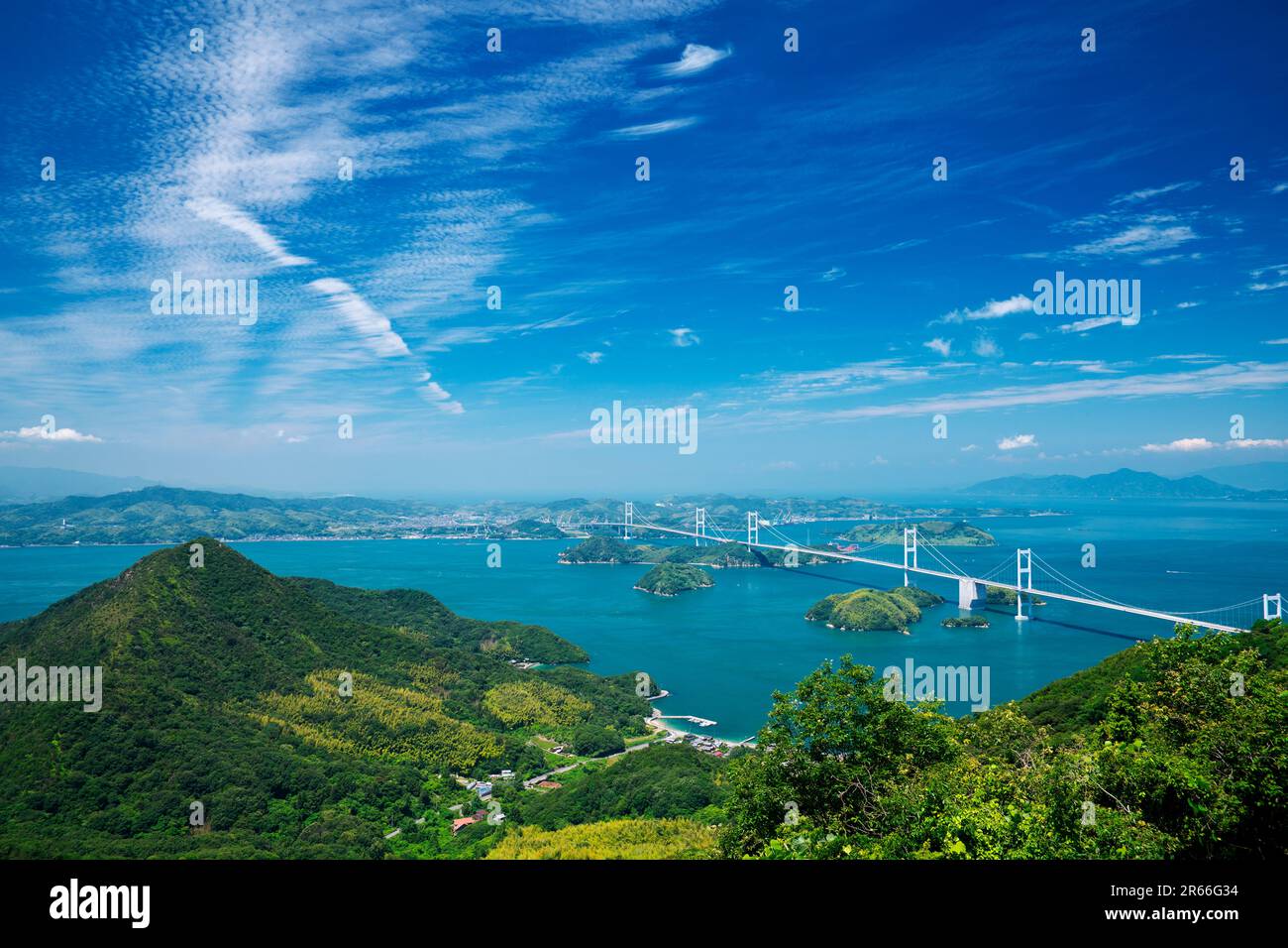 Shimanami Kaido and Seto Inland Sea Stock Photo - Alamy