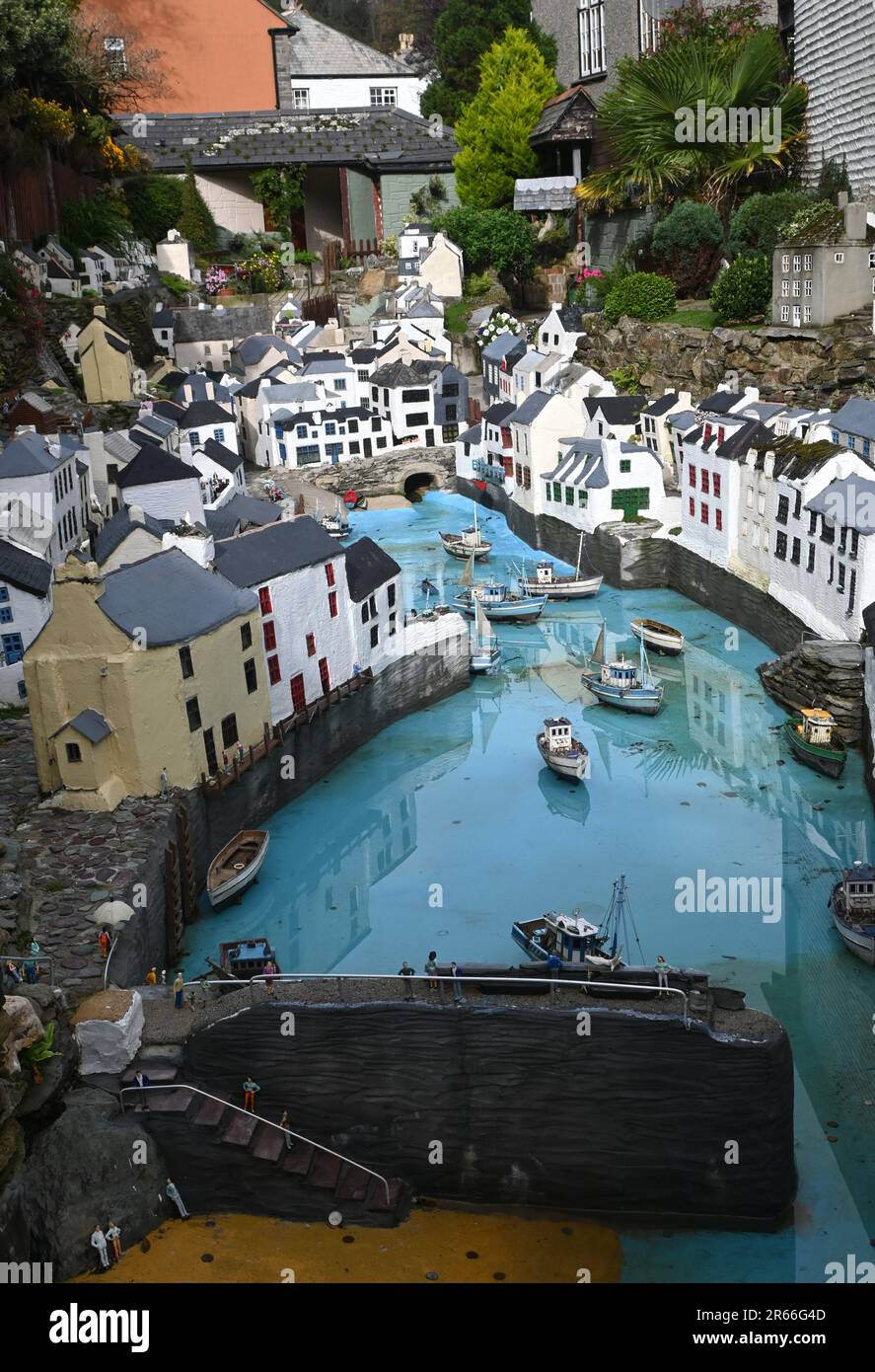 Polperro model village, cornwall, uk Stock Photo - Alamy