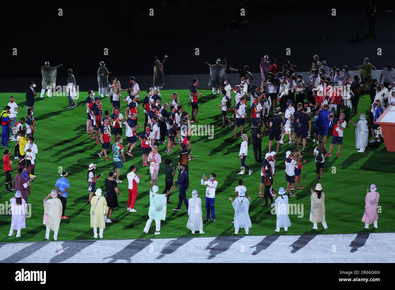 AUG 8, 2021 - Tokyo, Japan: athletes during the Closing Ceremony of the ...