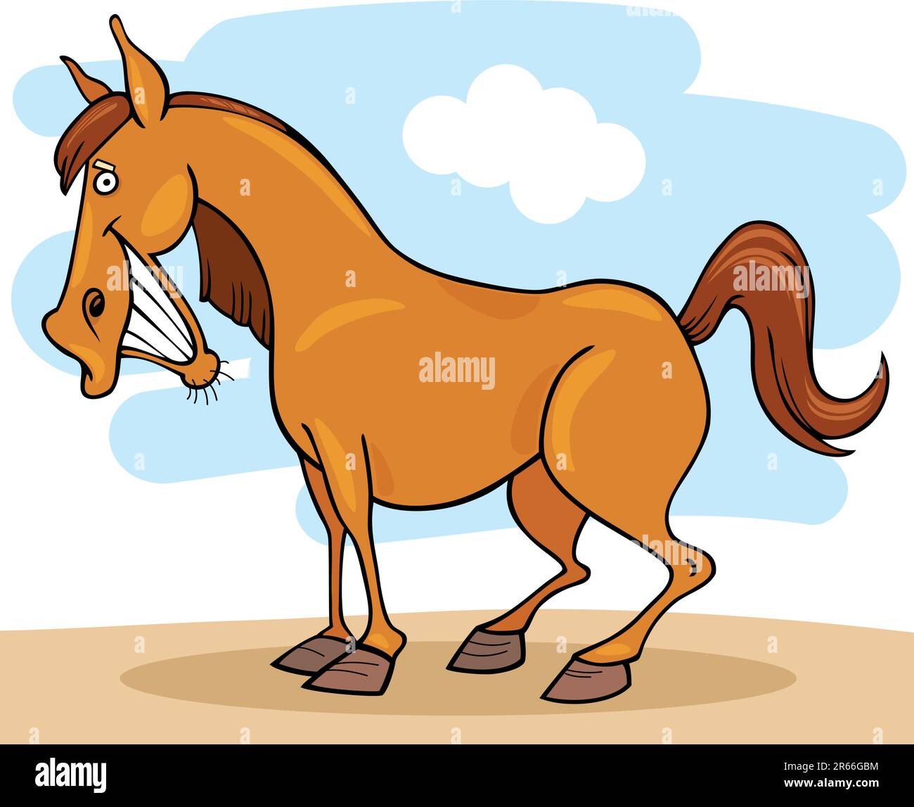 Horse hoof illustration Stock Vector Images - Alamy