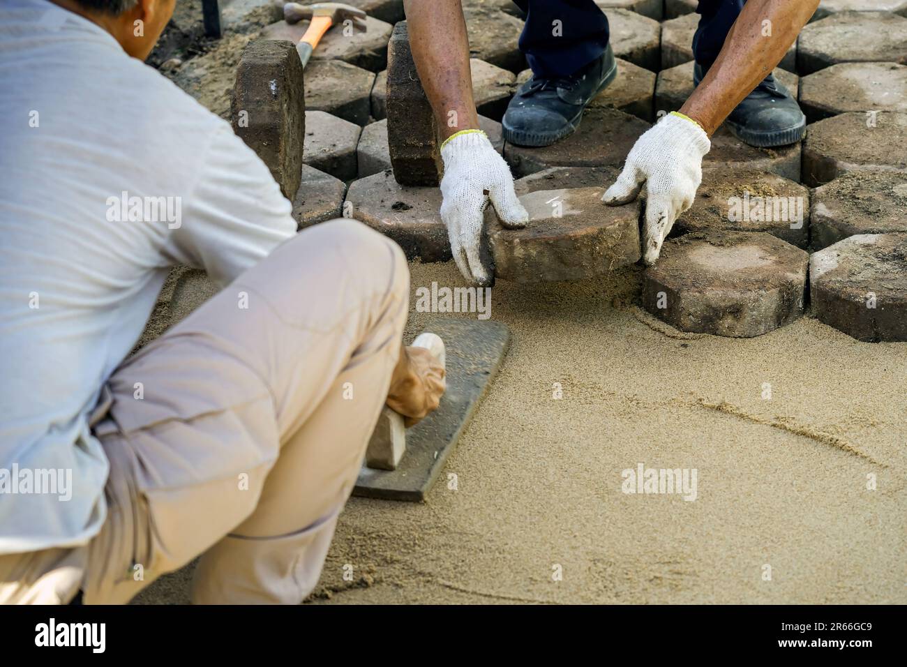 Octagon pavers hi-res stock photography and images - Alamy