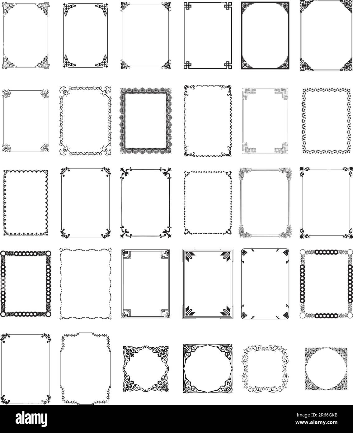 Painted frames Stock Vector Images - Alamy