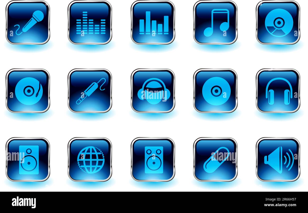 Music and Dance icons Stock Vector Image & Art - Alamy