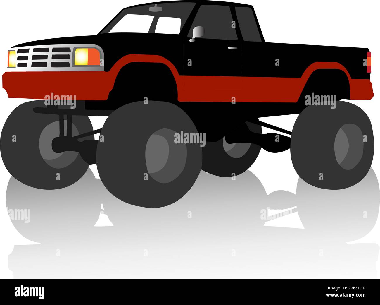 Monster truck off road vehicle Stock Vector Images - Alamy