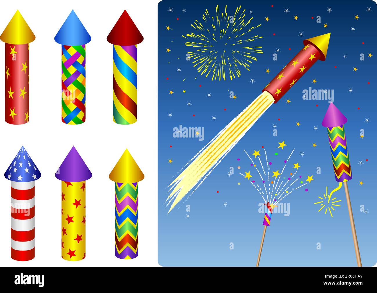 Firecracker, fireworks, rocket Stock Vector Image & Art - Alamy