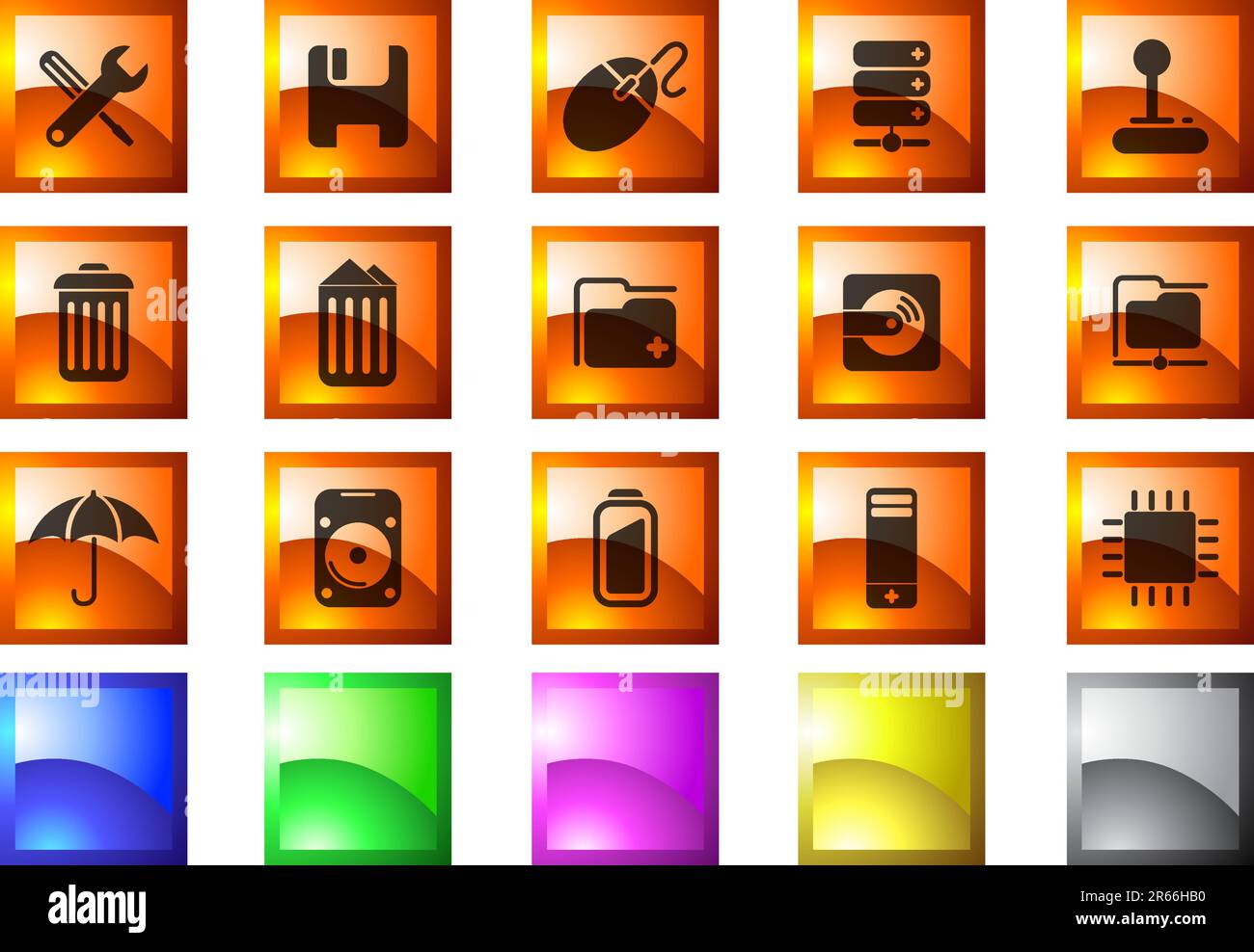 Computer and Data icons Stock Vector Image & Art - Alamy
