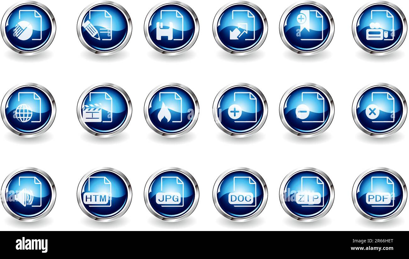 File formats set Cut Out Stock Images & Pictures - Alamy