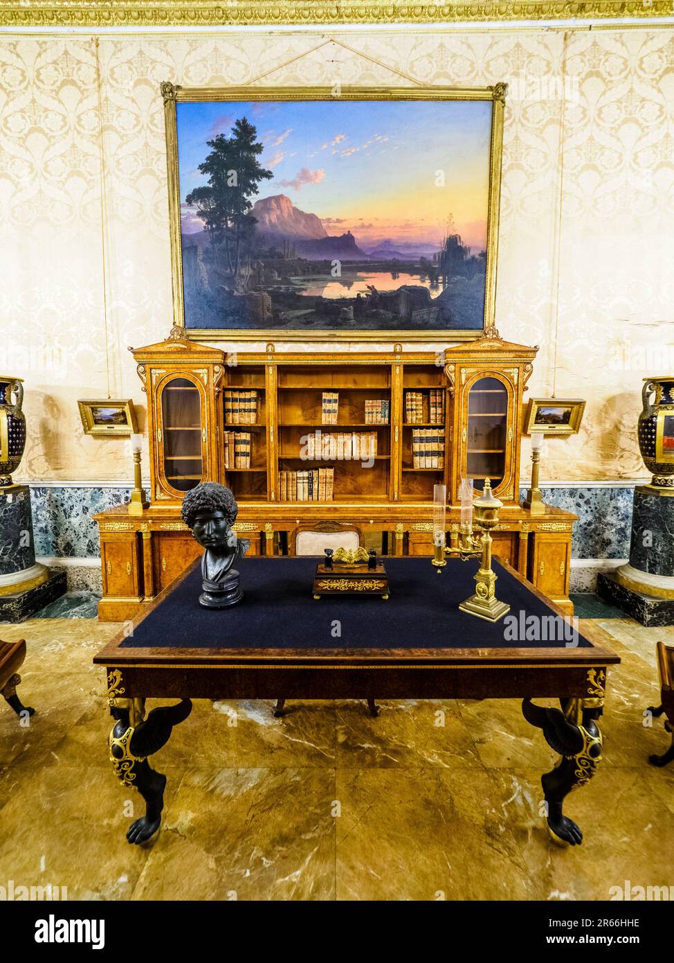 Desk (bureau plat) made in 1812, crafted by Adam Weisweiler in the ...