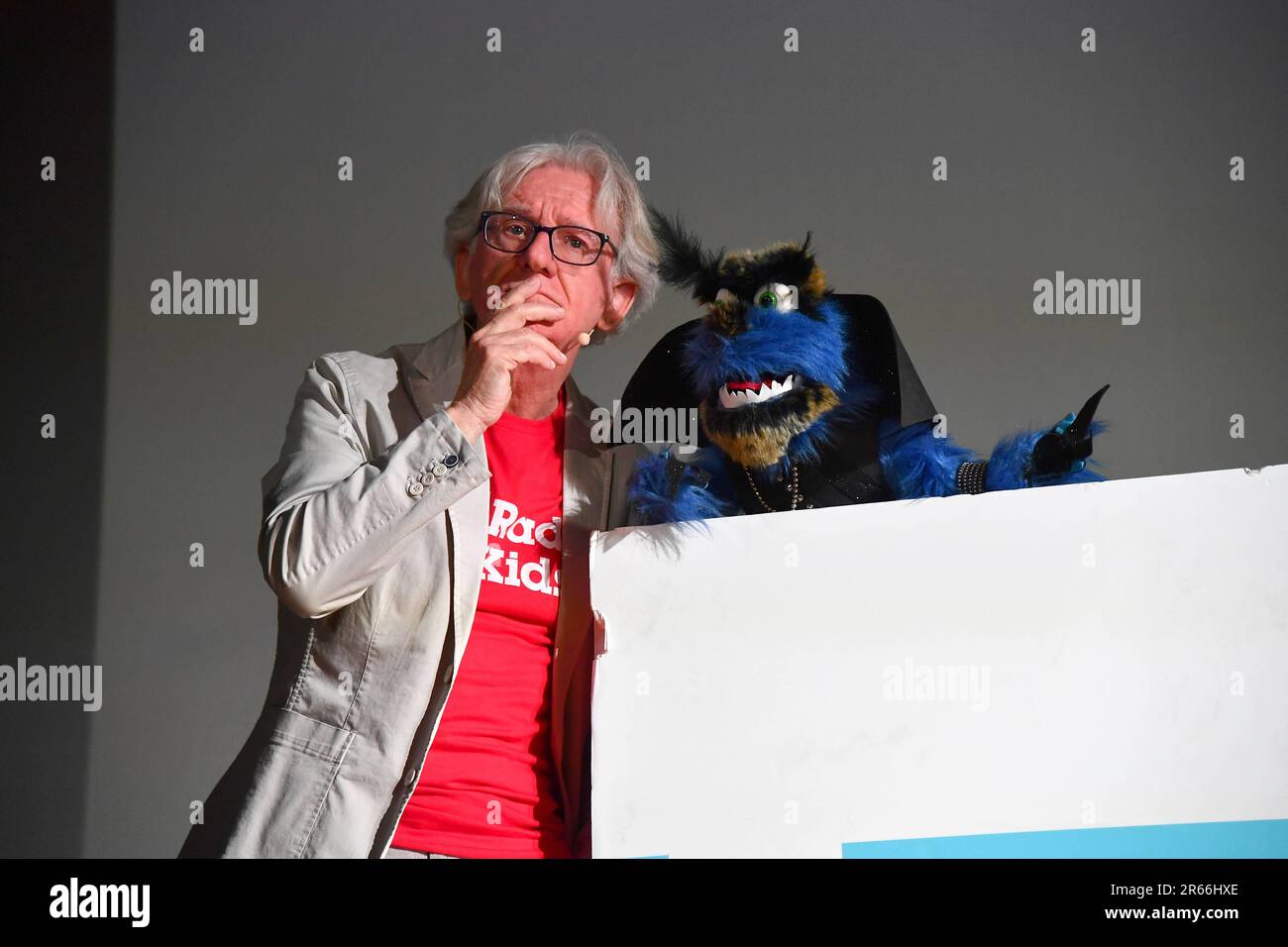 Pescara, Italy. 05th June, 2023. Pescara : Cartoon on the bay . Armando ...