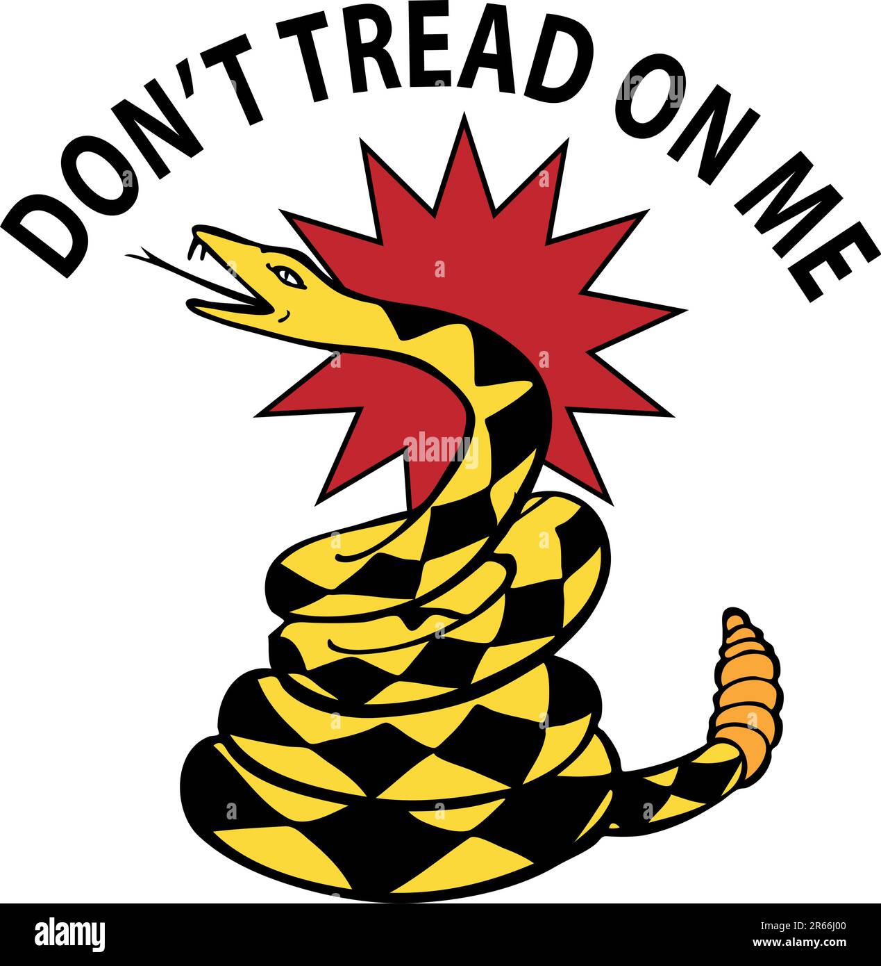 An image of a rattlesnake with political text representing the tea ...