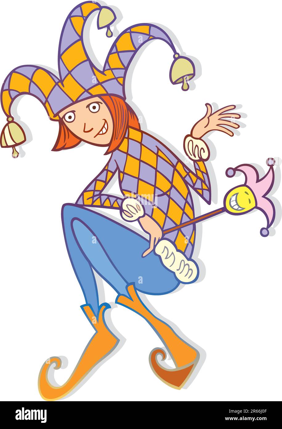 Illustration of jester woman personality type Stock Vector Image & Art ...