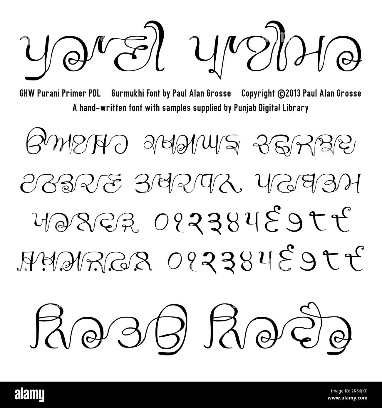 Gurmukhi letters hi-res stock photography and images - Alamy