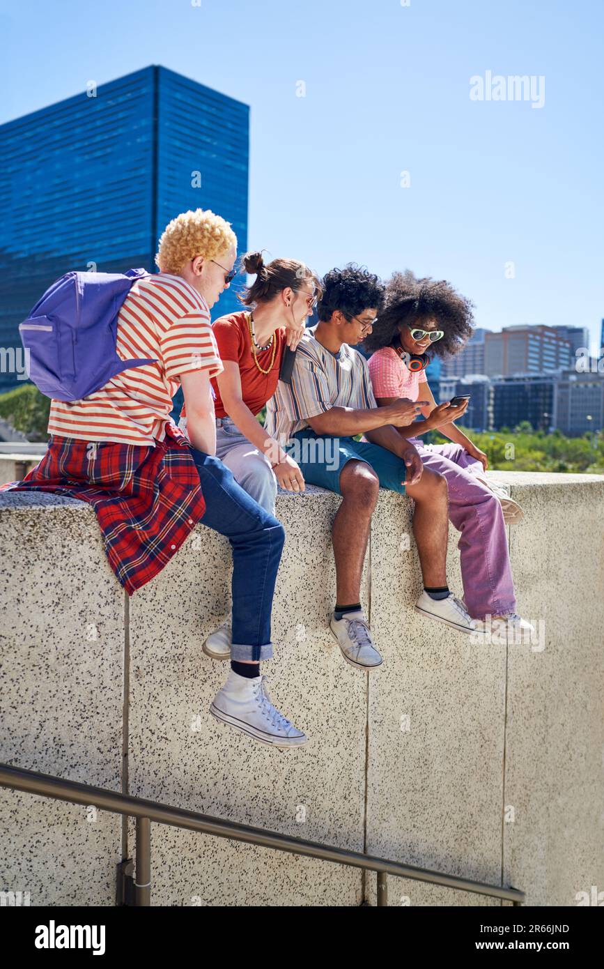 Woman hanging out in hi-res stock photography and images - Alamy