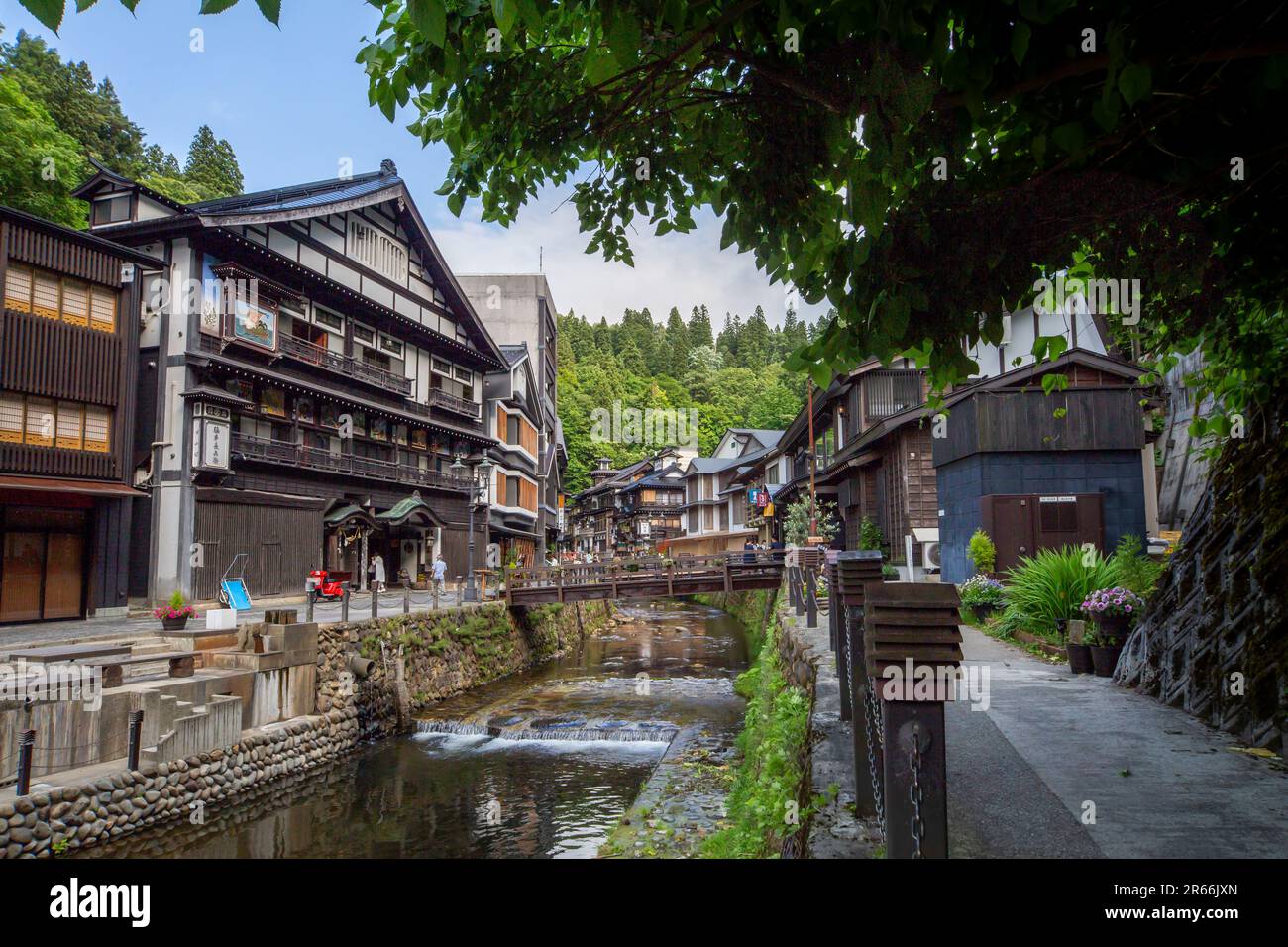 Townscape of Ginzan Onsen Stock Photo - Alamy
