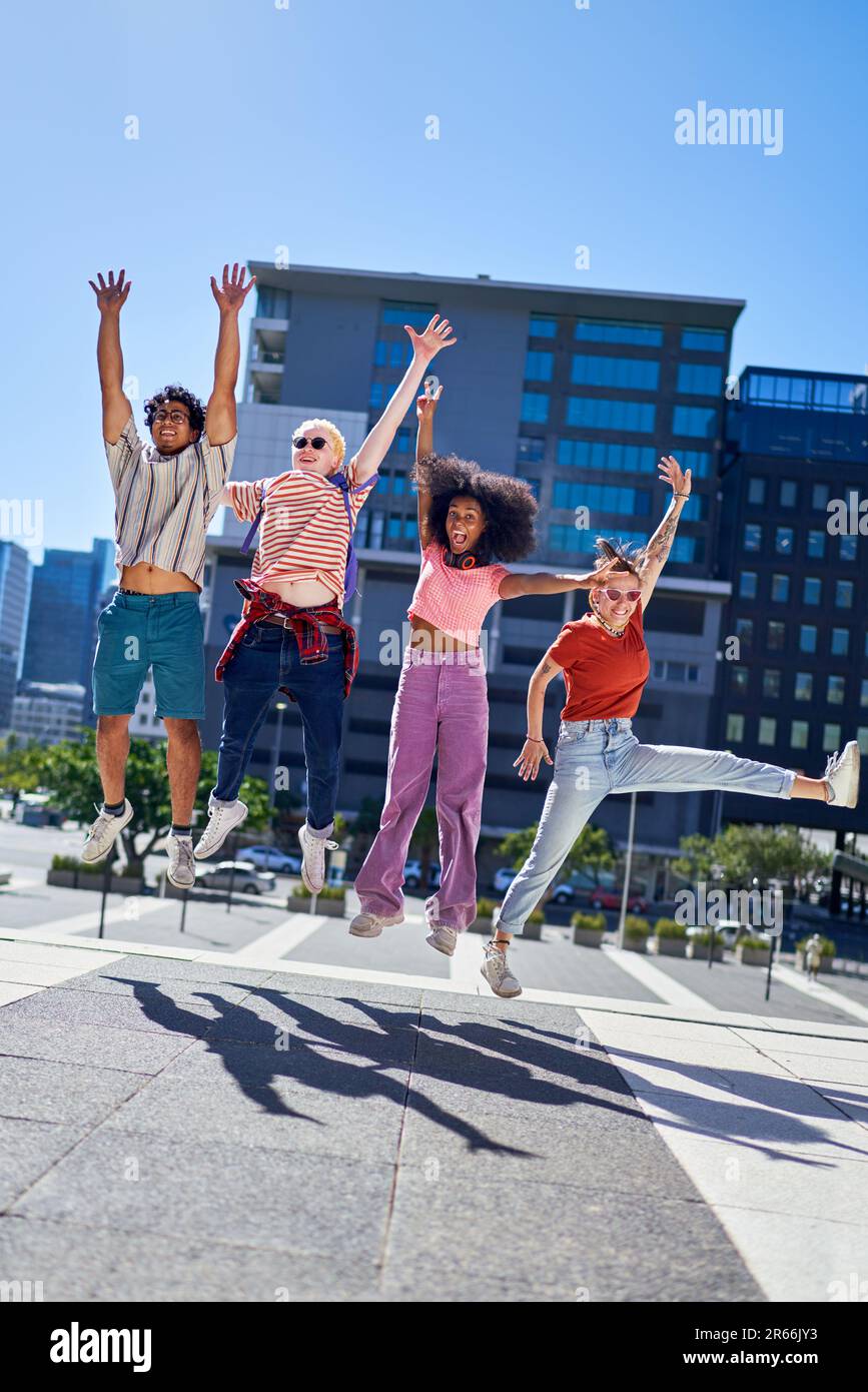 4 Best Friends Jumping