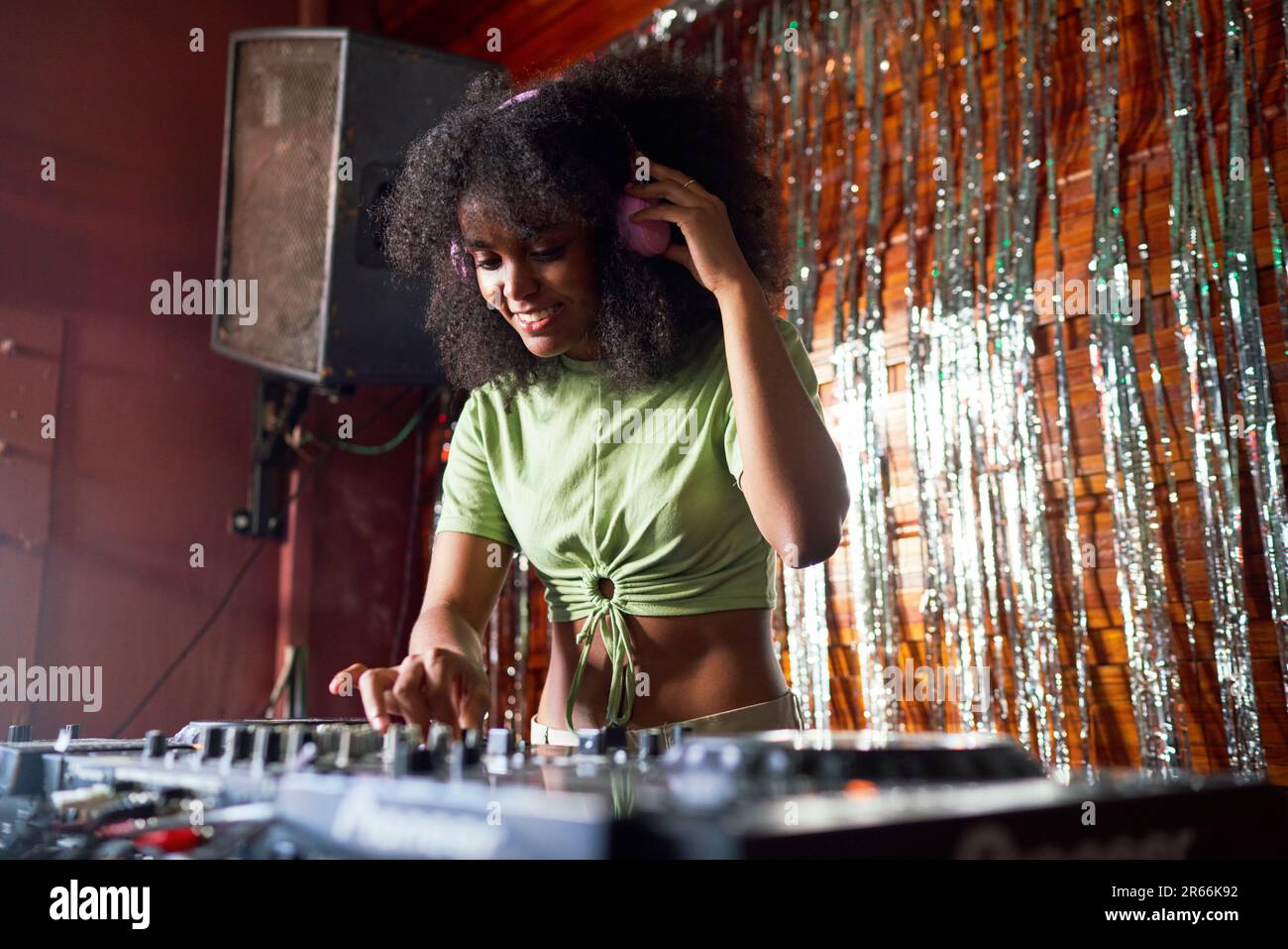Female dj party hi-res stock photography and images - Alamy