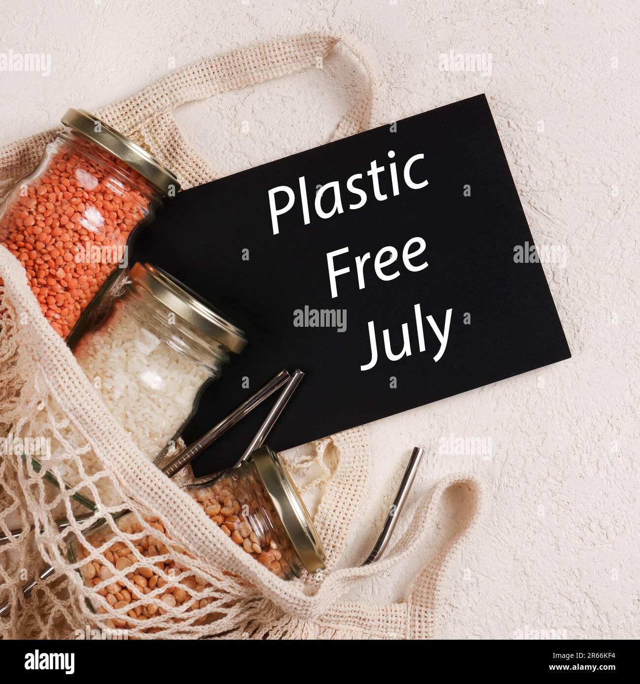 Zero waste lifestyle concept. Responsible consumption. Plastic free ...