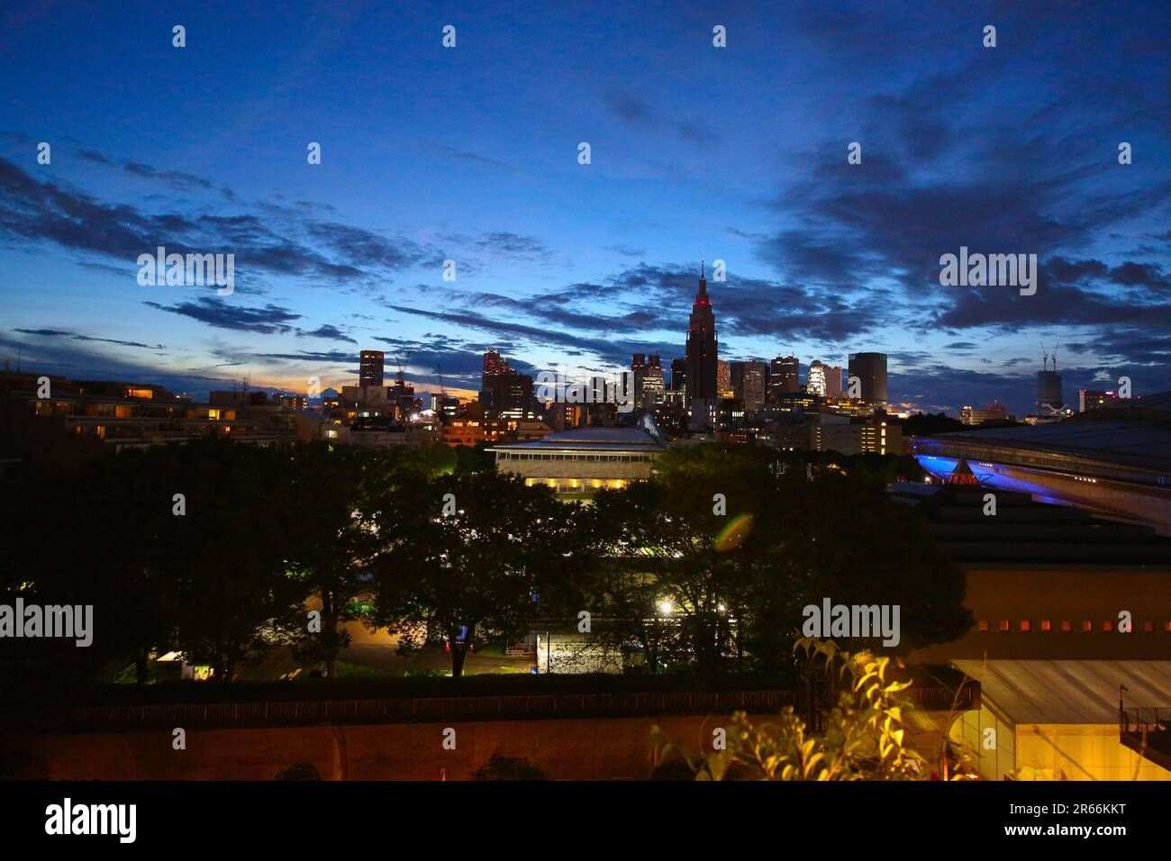 AUG 8, 2021 - Tokyo, Japan: View of the Tokyo Skyline from the Japan ...