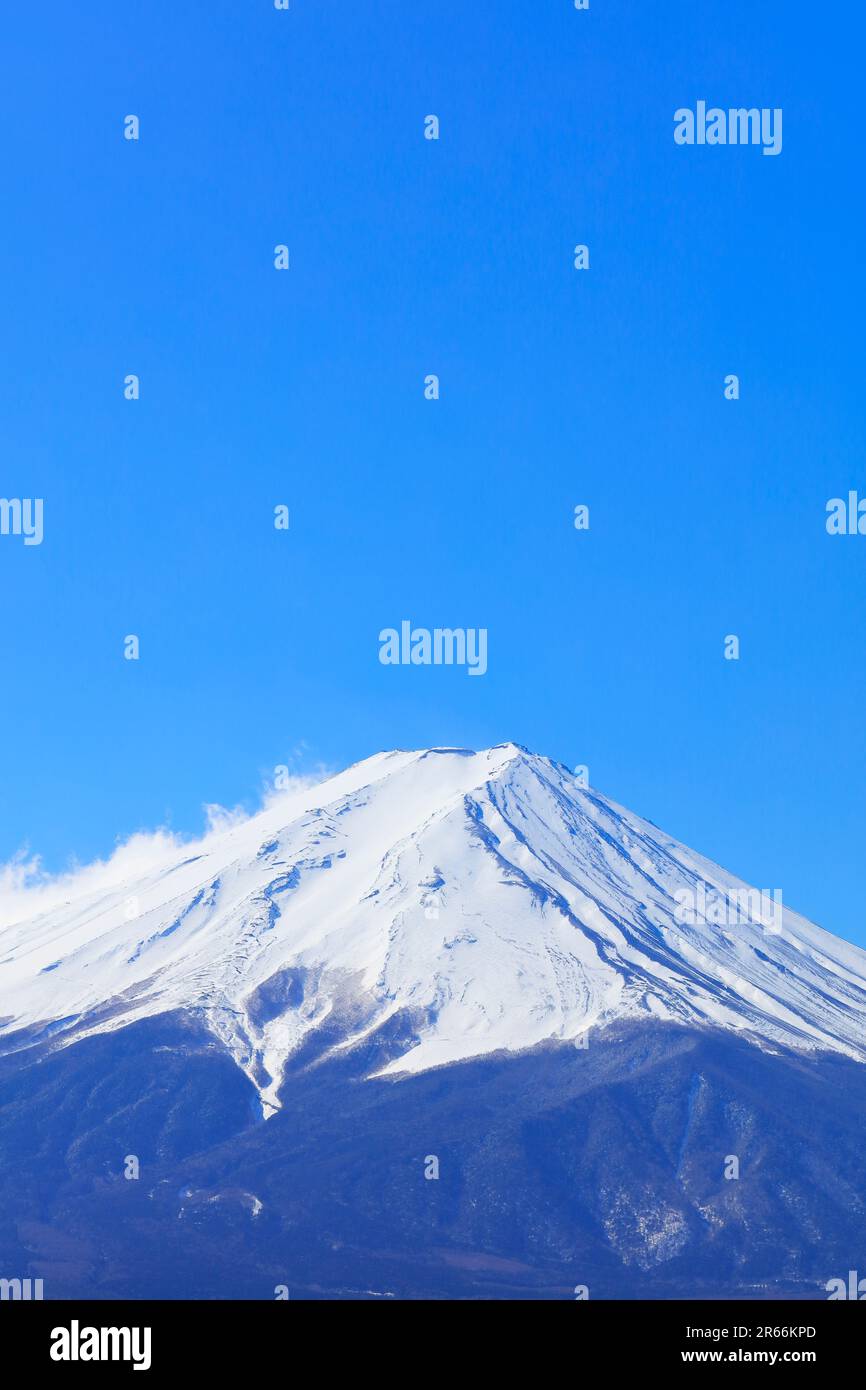 Blue sky and Mount Fuji Stock Photo - Alamy