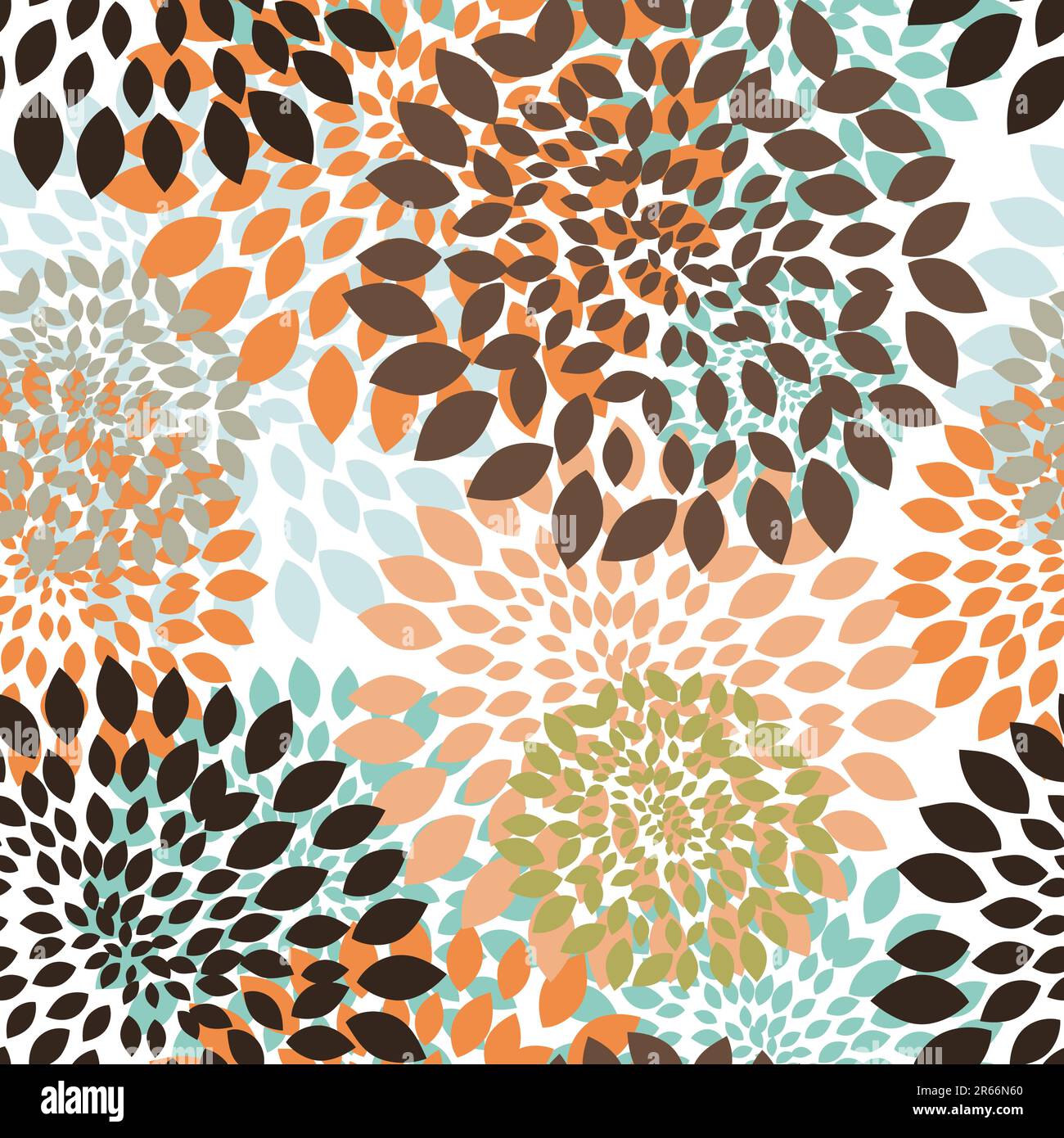 Seamless vector floral pattern. For easy making seamless pattern just ...