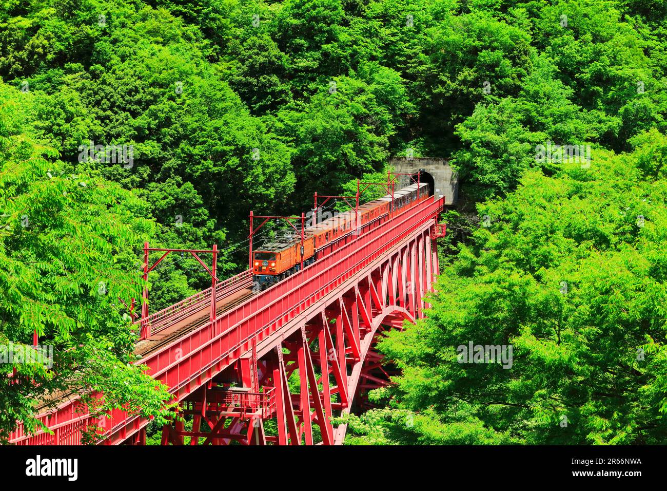 Kurobe Gorge Railway trolley car Stock Photo - Alamy