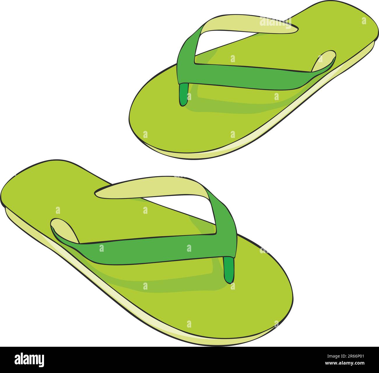 fully editable illustration beach slippers Stock Vector Image & Art - Alamy