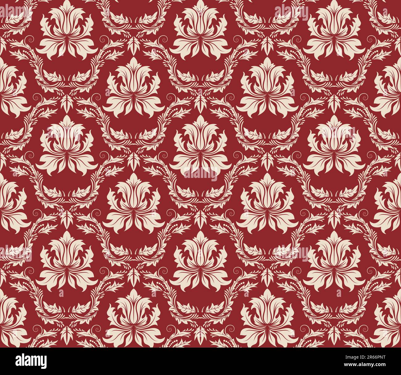 Damask seamless vector pattern. For easy making seamless pattern just ...
