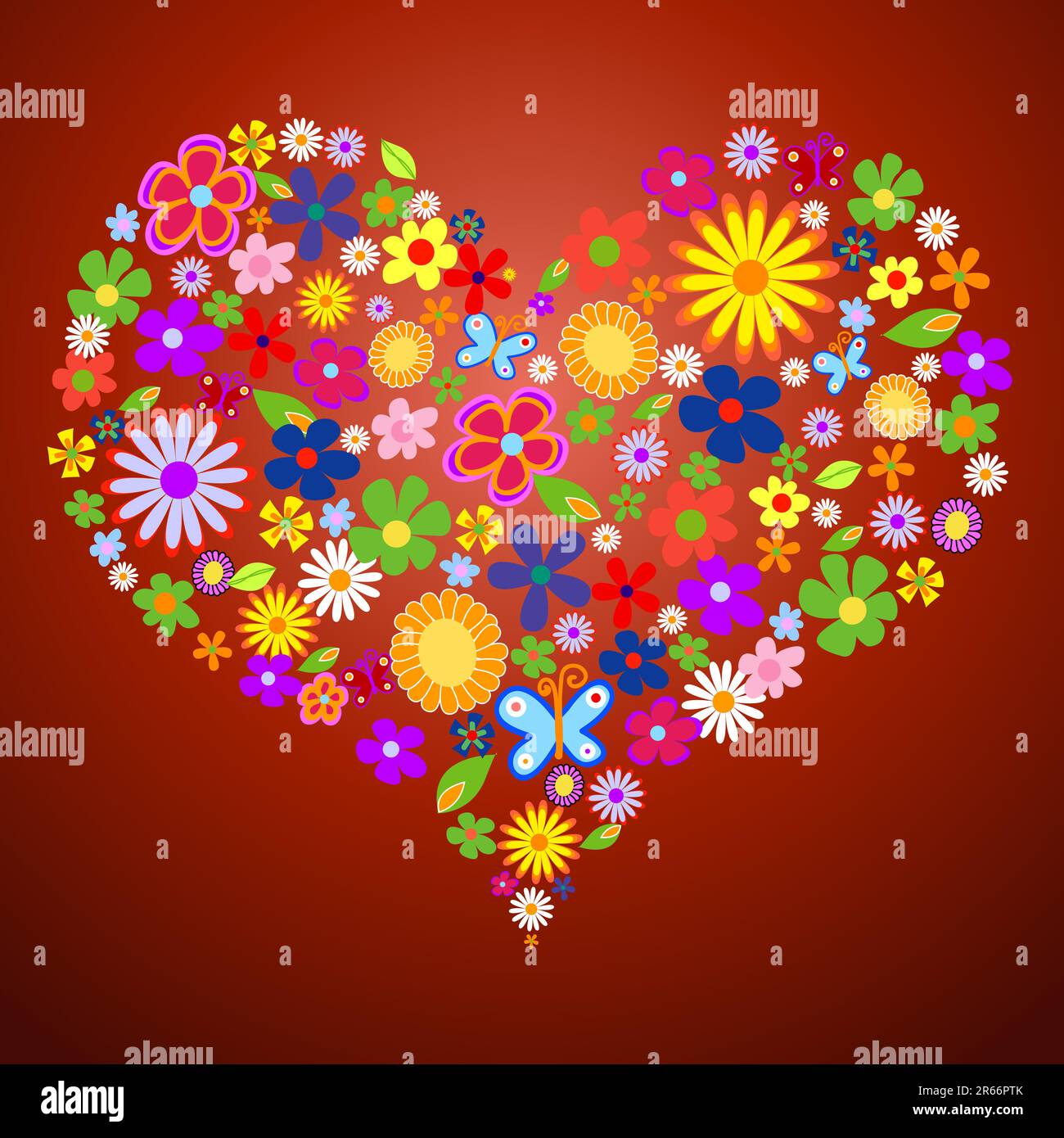 spring flower valentine vector illustration Stock Vector Image & Art ...