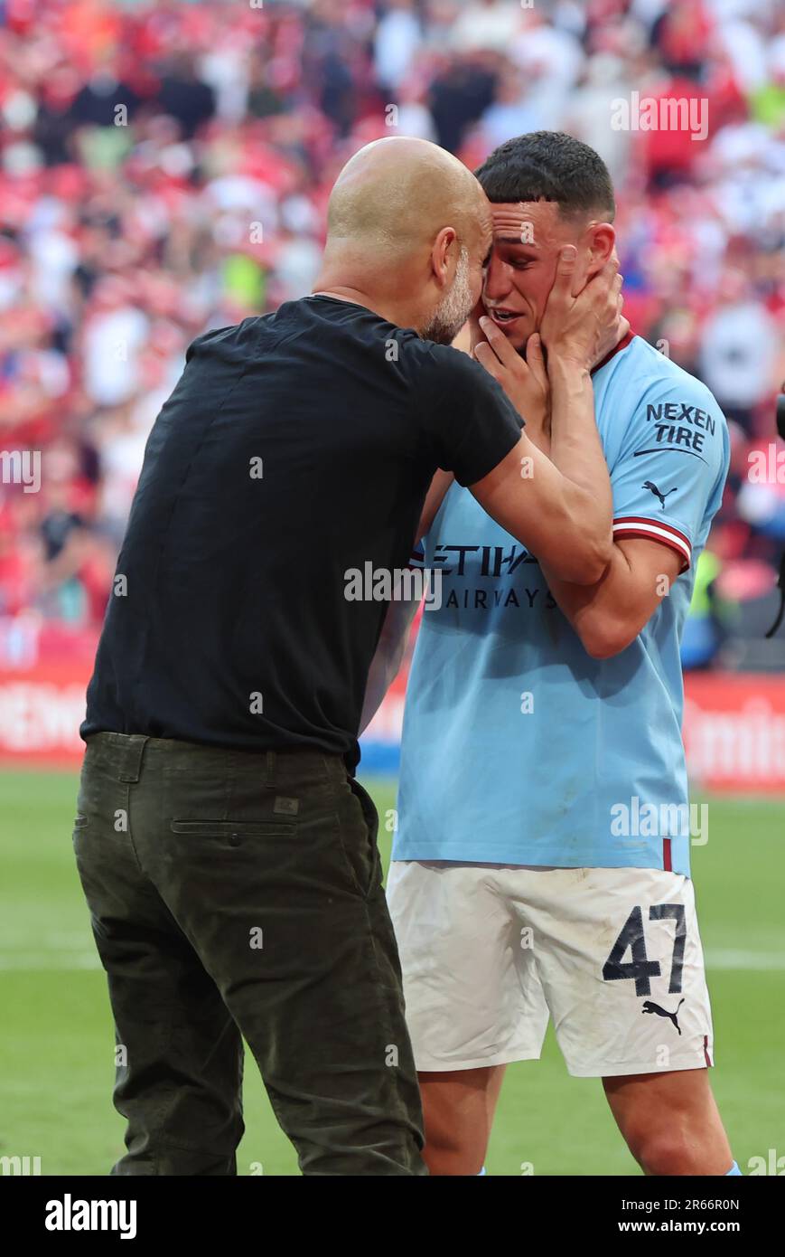 Manchester City's Phil Foden celebrates after The Emirates FA Cup Final ...