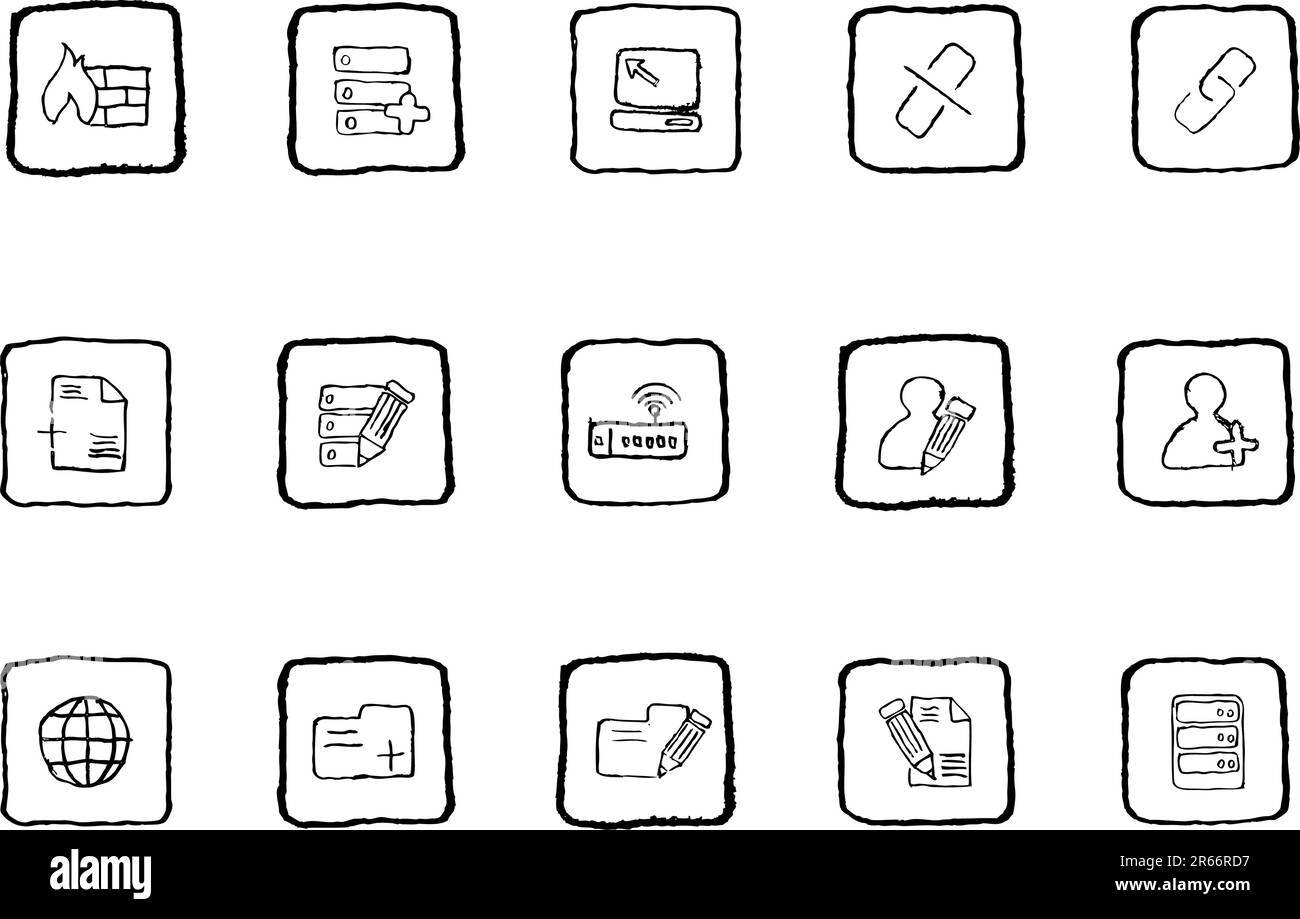 Network pc image Stock Vector Images - Alamy