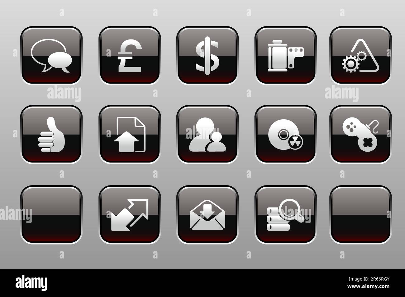 Internet icons Stock Vector Image & Art - Alamy