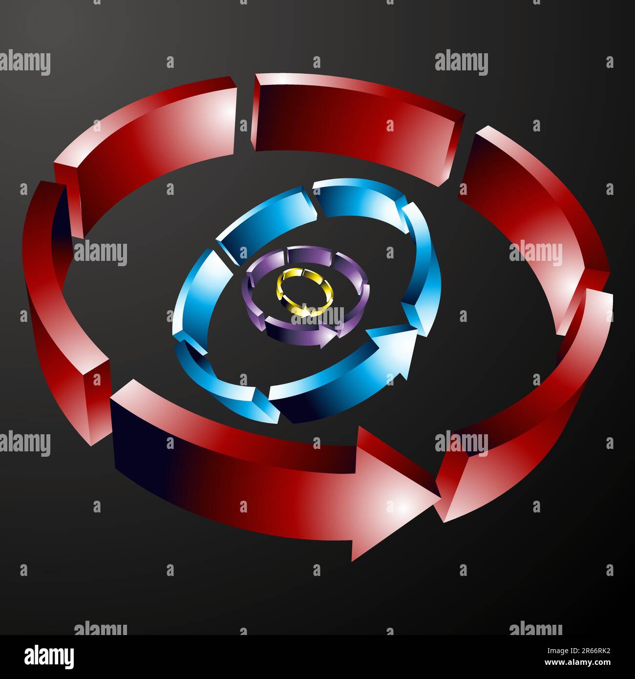 Circular arrow diagram hi-res stock photography and images - Alamy