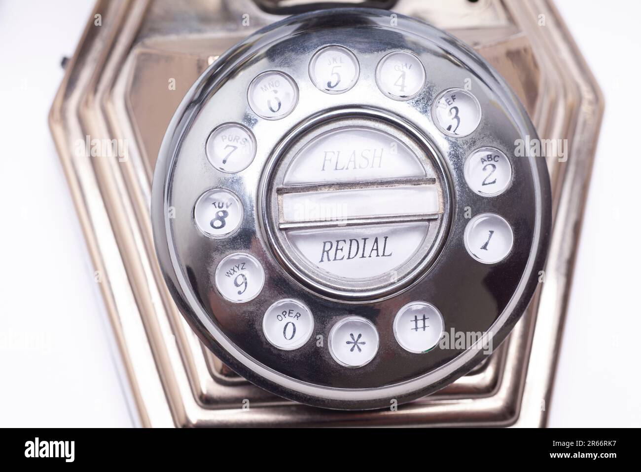 Vintage phone dial isolated on white background Stock Photo - Alamy