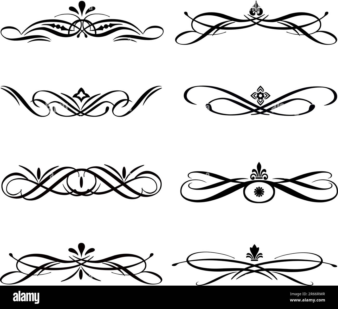 Set of borders vector Stock Vector Image & Art - Alamy