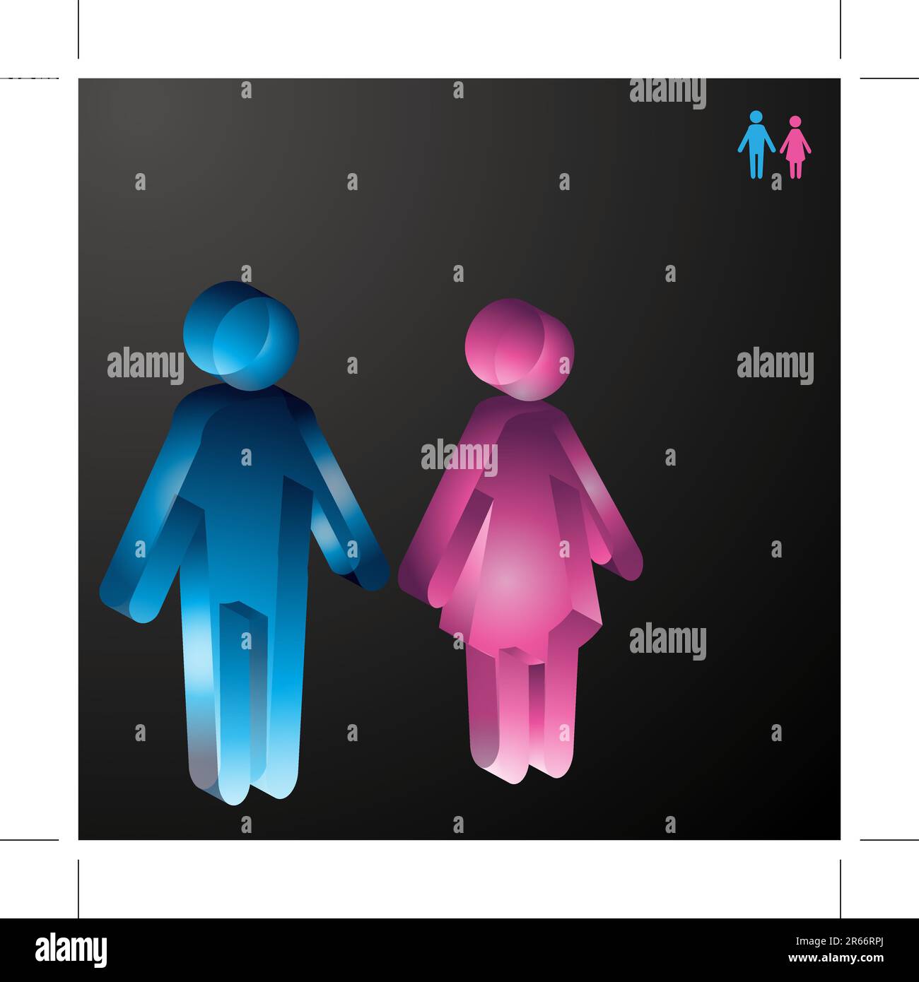 Black color male female Stock Vector Images - Alamy