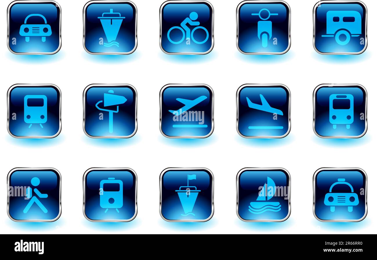 Transportation and Vehicle icons Stock Vector Image & Art - Alamy
