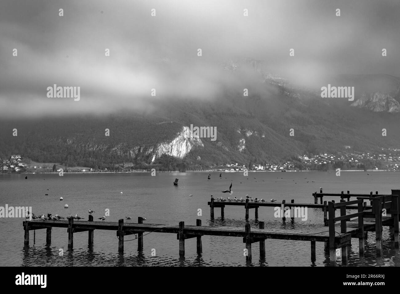Lake Annecy, in the Haute-Savoie region of France, is fed by mountain ...