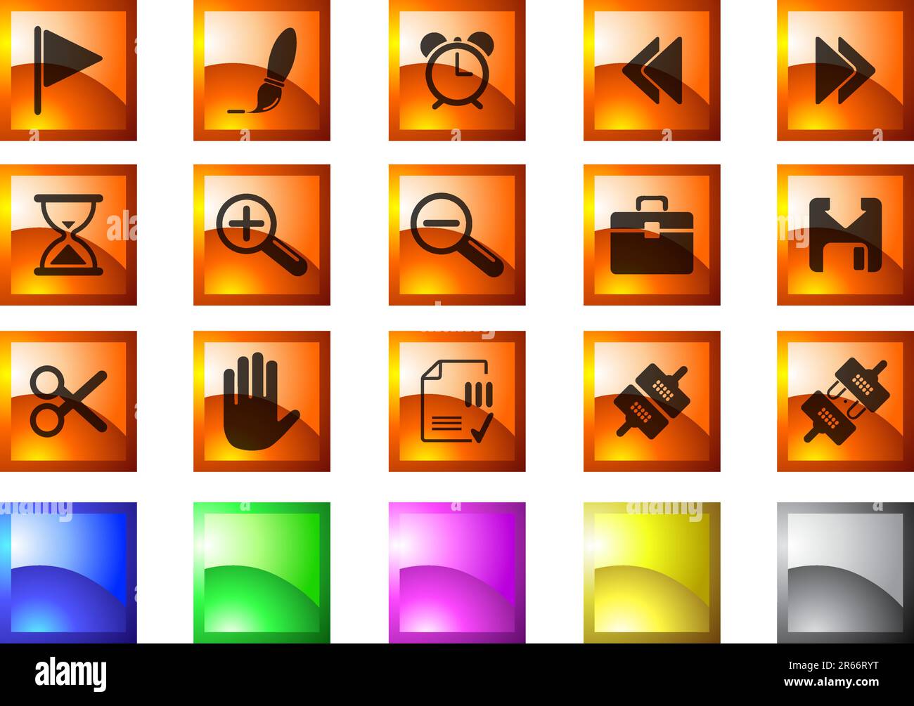 Toolbar and Interface icons Stock Vector Image & Art - Alamy