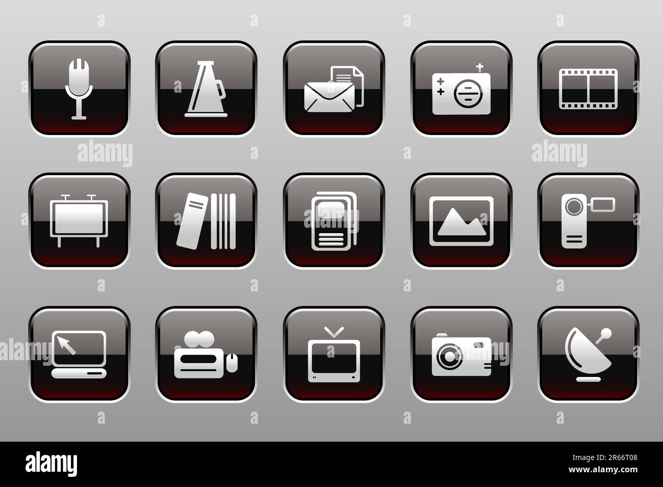 Background media image icons Stock Vector Images - Alamy