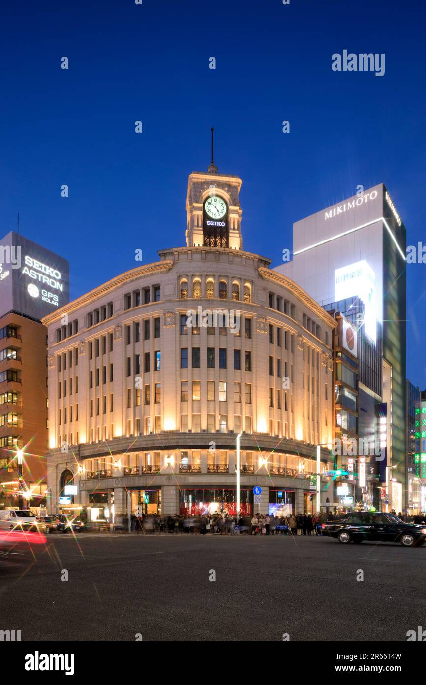 Ginza intersection hi-res stock photography and images - Alamy