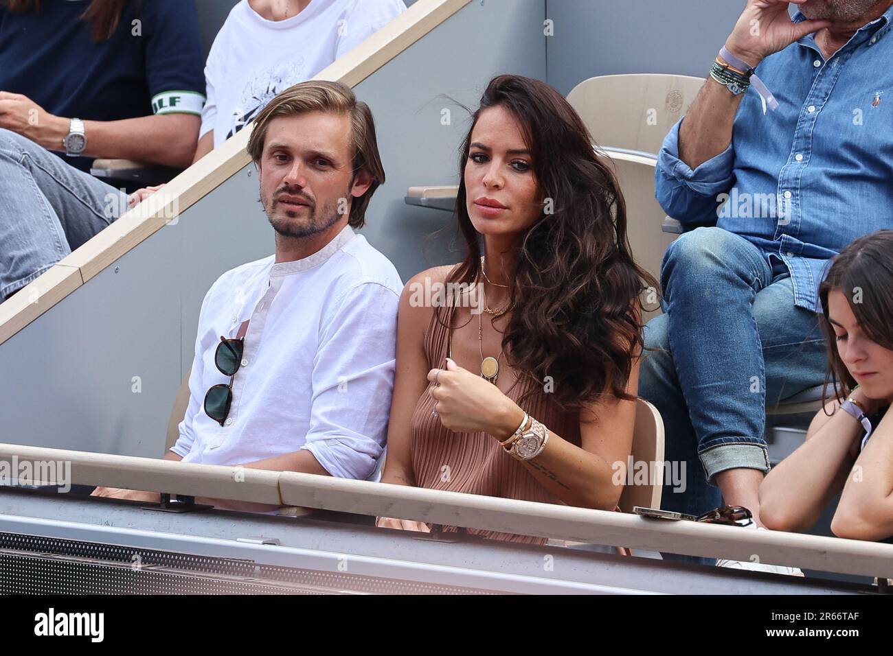 Paris, France. 07th June, 2023. Jade Foret in the stands during French ...