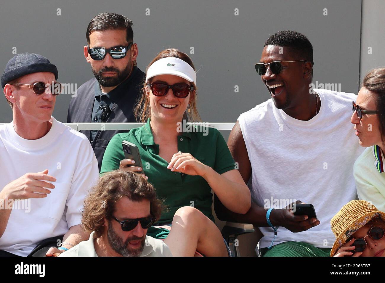 Paris, France. 07th June, 2023. Juliette Delacroix in the stands during ...