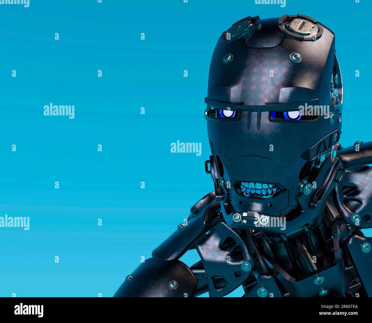 Close up artificial humanoid cyborg hi-res stock photography and images ...